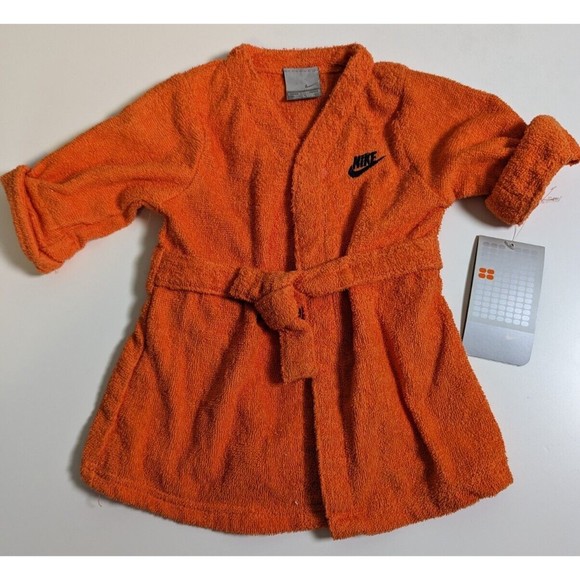 Nike | Pajamas | Rare Vintage 206 New Nike Toddler Robe Orange 0 To 9 ...